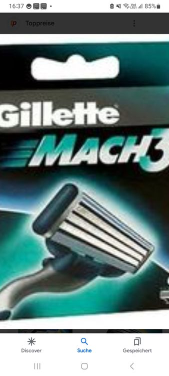 GILLETTE MACH 3 KLINGEN, 6 STK. (Neu und originalverpackt) in Embrach ...