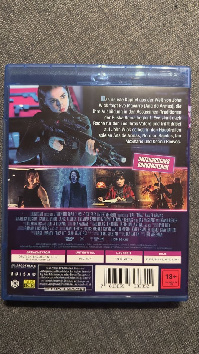 Ballerina - From the World of John Wick - Blu-Ray - Neu! (Gebraucht) in Wängi für CHF 16 – mit ...