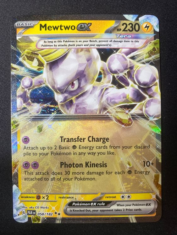Mewtwo ex 58 - Mewtu ex - Double Rare - Paradox Rift - EN (Neu (gemäss ...