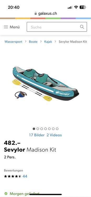 Paddelboot 2 Personen | Kaufen auf Ricardo