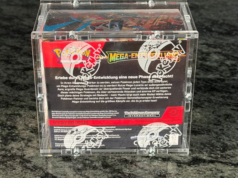 Pokemon Mega Entwicklung Booster Box Display Deutsch + Acryl (Neu und ...