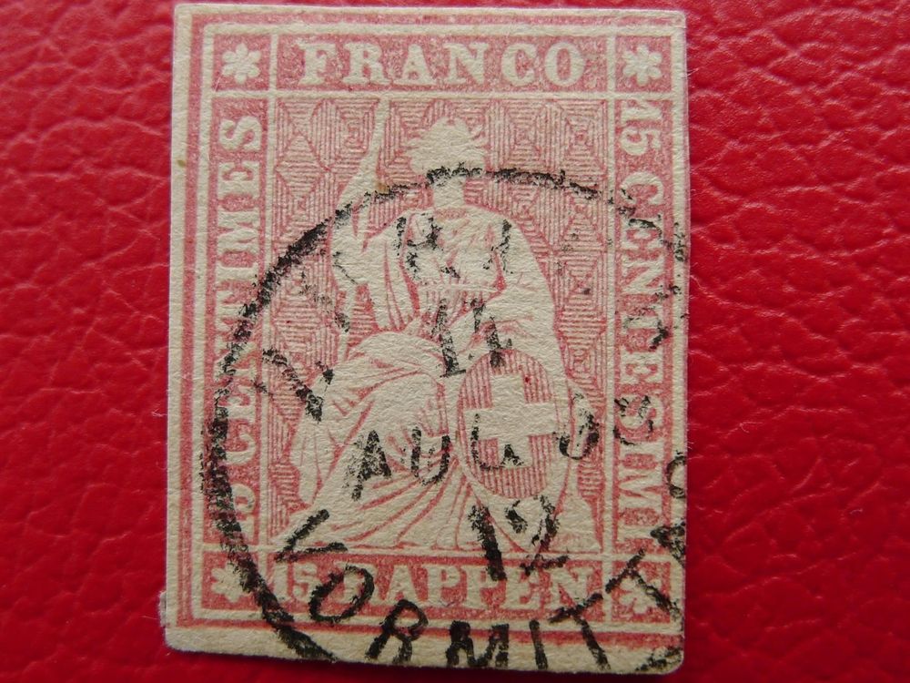 Strubel: 24D (24B3) von ZÜRICH: 14.8.1858, Kat: 90.-+ (Gebraucht) in ...