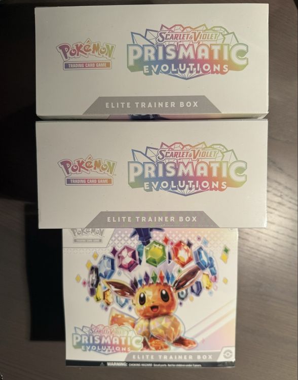 Prismatic Evolution 3x Elite trainer box (english) (Neuf avec emballage ...