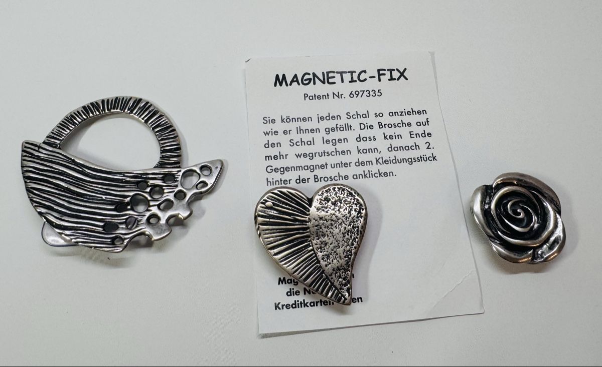 Magnetbroschen „Magnetic-Fix“ (Nr. 697335)– 3er Set (Neu (gemäss ...