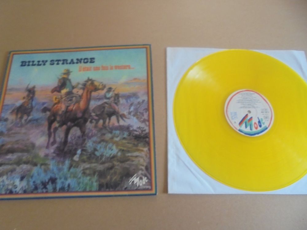 Billy STRANGE " Il était une fois le western "LP vinyl jaune (D ...