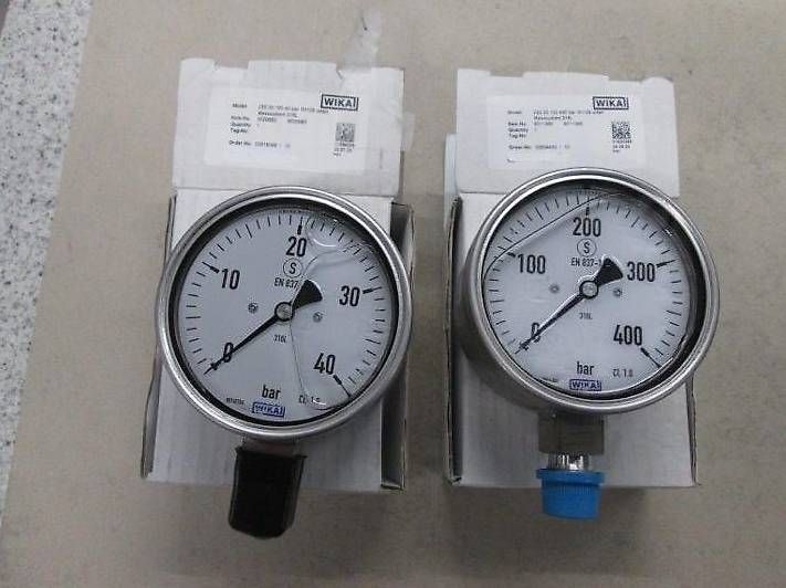 Manometer WIKA 40 bar und 400 bar (1895-TPMH) (Gebraucht) in St. Gallen für CHF 30 – nur ...