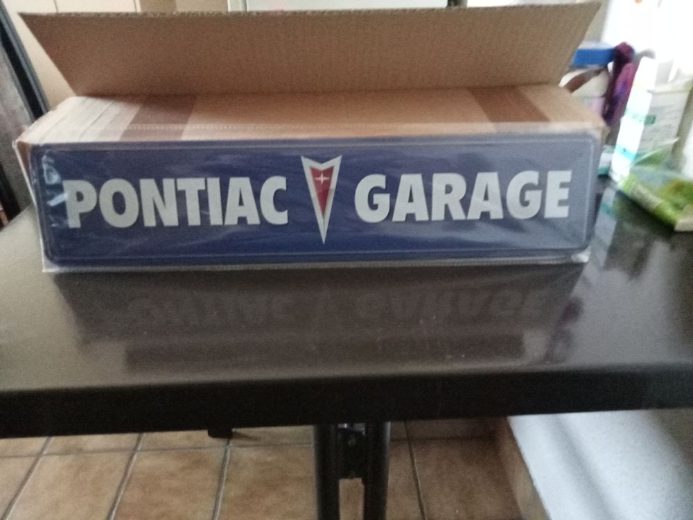 Blechschild-PONTIAC GARAGE - 46 X 10 CM (Neu und originalverpackt) in ...