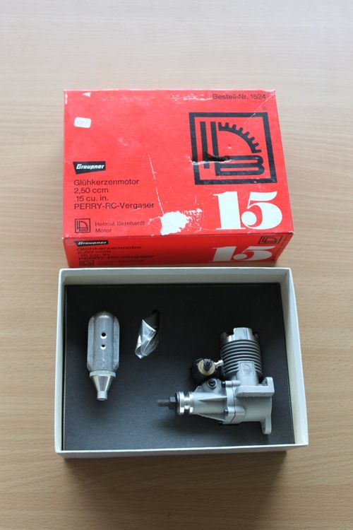 Modelmotor Graupner HB 15 mit Schalldämpfer No. 1524 (Neu (gemäss Beschreibung)) in Grosswangen ...