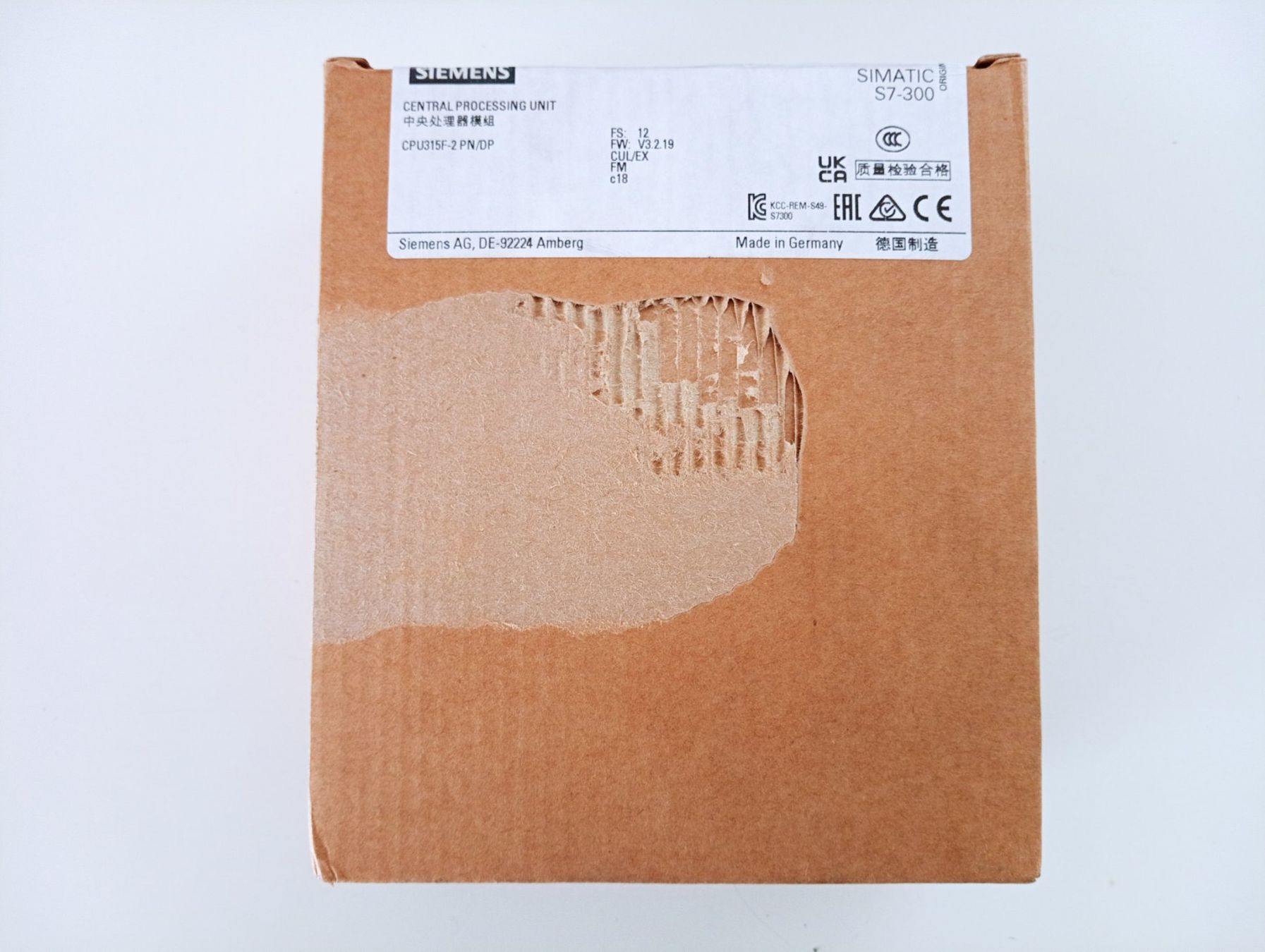 SIEMENS SIMATIC S7-300 CPU315F-2 PN/DP / 6ES7315-2FJ14-0AB0 (Neu und ...