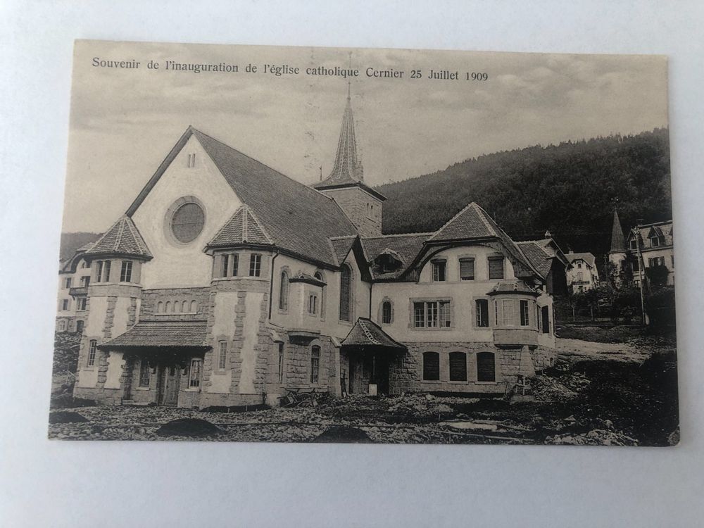 Cernier 1909 Souvenir de l'inauguration de l'eglise catholiq | Kaufen ...