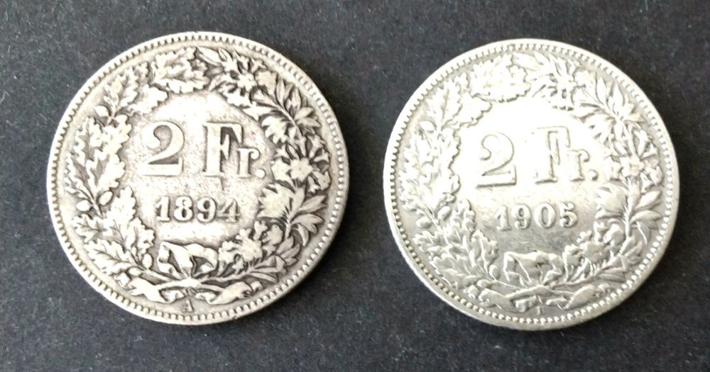 2 fr 1894 + 1905 argento | Kaufen auf Ricardo