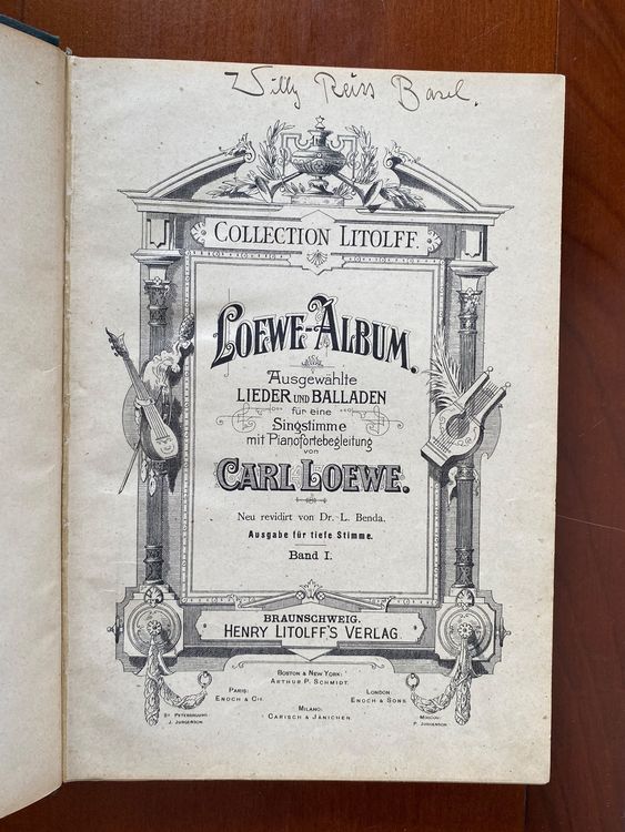 Loewe-Album, Band 1Lieder und Balladen Carl Loewe - Litolff | Kaufen ...