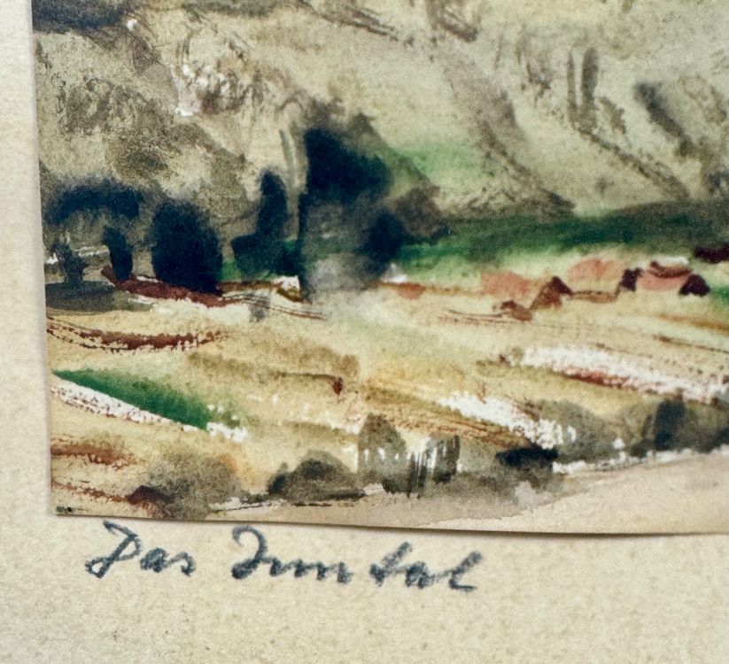 Robert RAPP (1882-1973) Landschaft Aquarell | Kaufen auf Ricardo