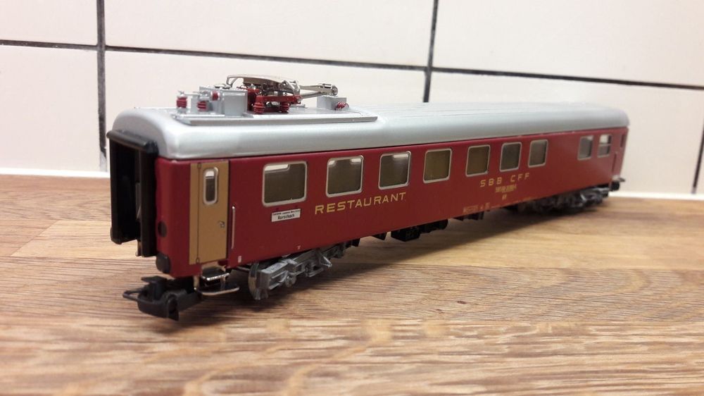 Märklin HO AC : CFF wagon-restaurant RIC, en tôle | Kaufen auf Ricardo