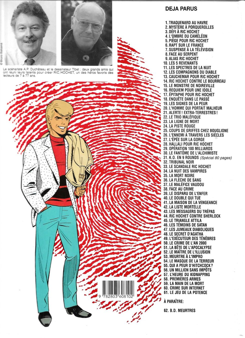 Ric Hochet - Le secret d'Agatha - Edition 1999 TBE++ (Gebraucht) in ...