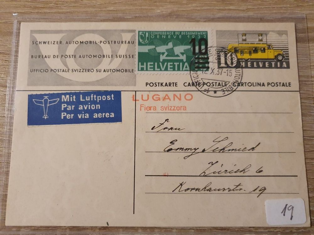 Schweizer Automobil Postbureau Luftpost (Gebraucht) in Balgach für CHF 6.5 – mit Lieferung auf ...