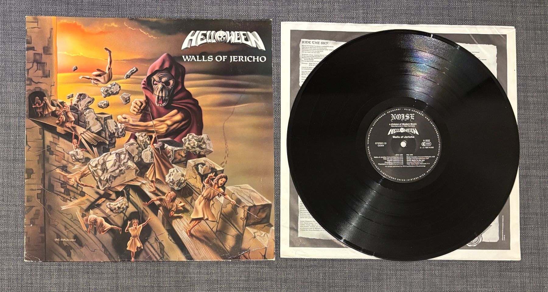 HELLOWEEN - Walls Of Jericho 1985 Heavy Metal LP (Gebraucht) in Egg b ...