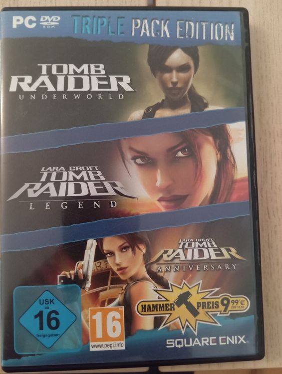 Lara Croft tomb Raider triple pack game for pc (Gebraucht) in Zuoz für ...