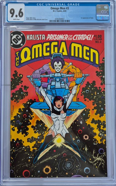 🪐 The Omega Men #3 1983 DC! CGC 9.6 Das erste Lobo Comic! (Neu (gemäss ...