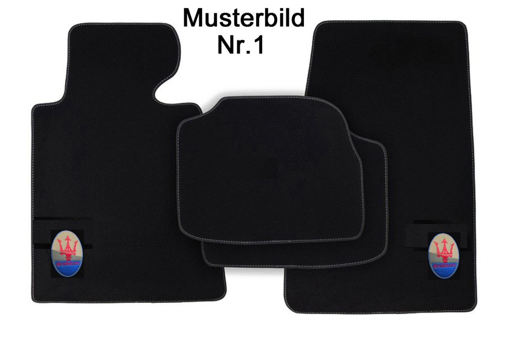 Fußmatten für Maserati Modelle mit Maserati Stick Logo (Neu (gemäss ...