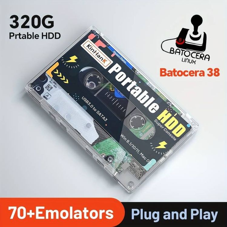 Batocera 38 System Retro-Spielkonsole + Controller (Neu (gemäss ...