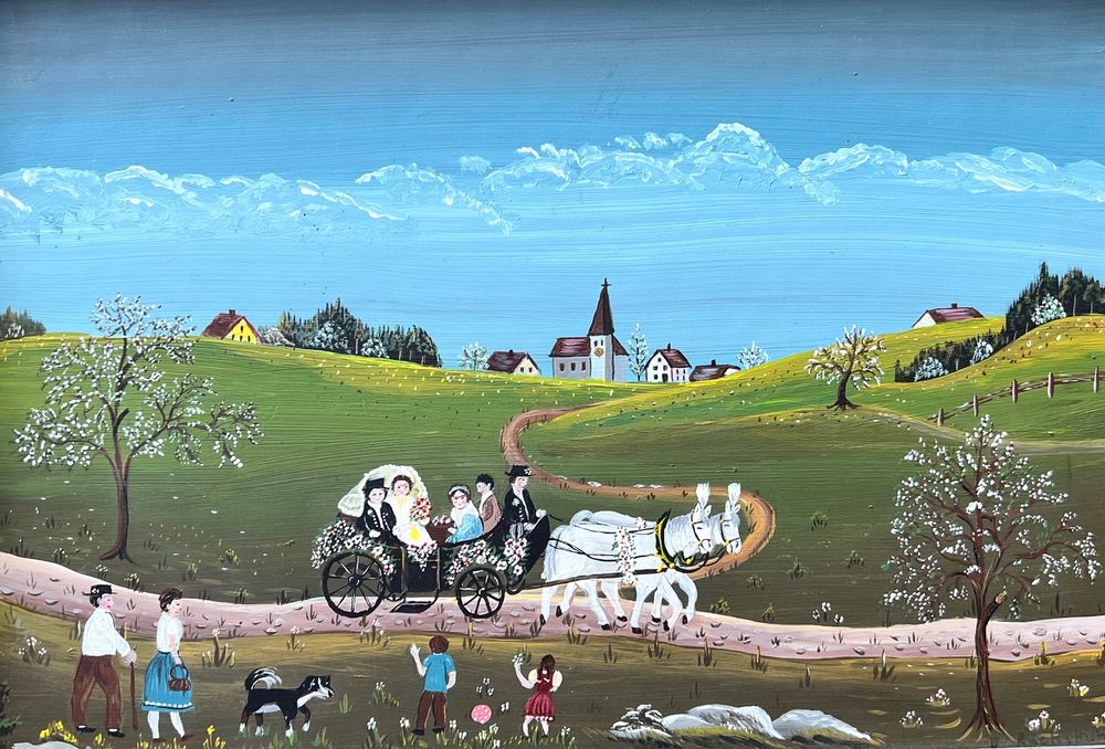 H. Ruckstuhl Appenzeller Malerei, Hochzeitskutsche 1986 (Gebraucht) in ...