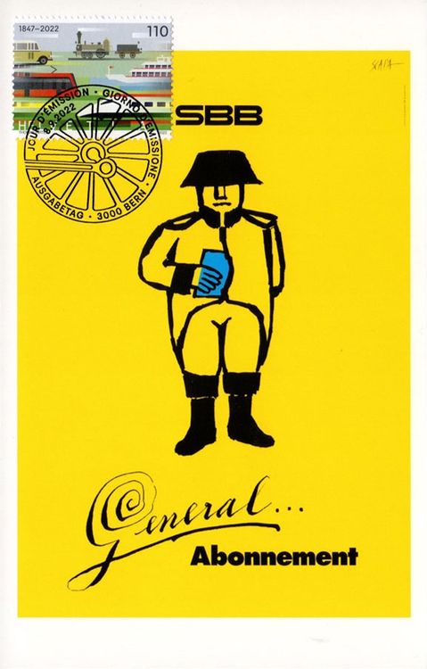 Maximumkarte ÖV Jubiläum - SBB Retro Generalabonnement (Neu (gemäss ...