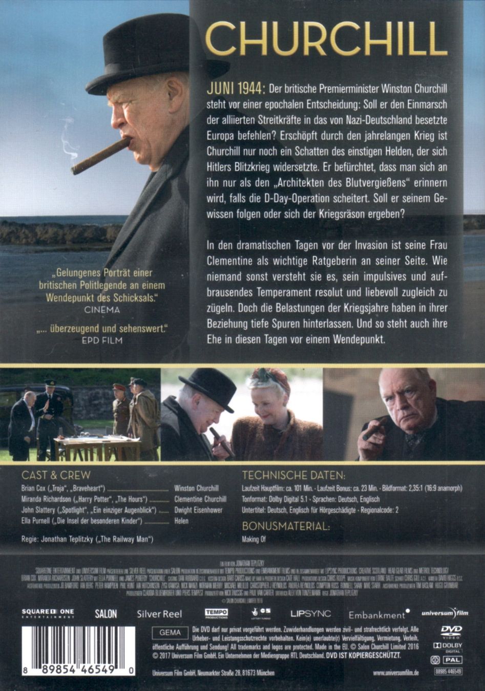 DVD: Churchill (mit Brian Cox, Miranda Richardson) (Gebraucht) in ...