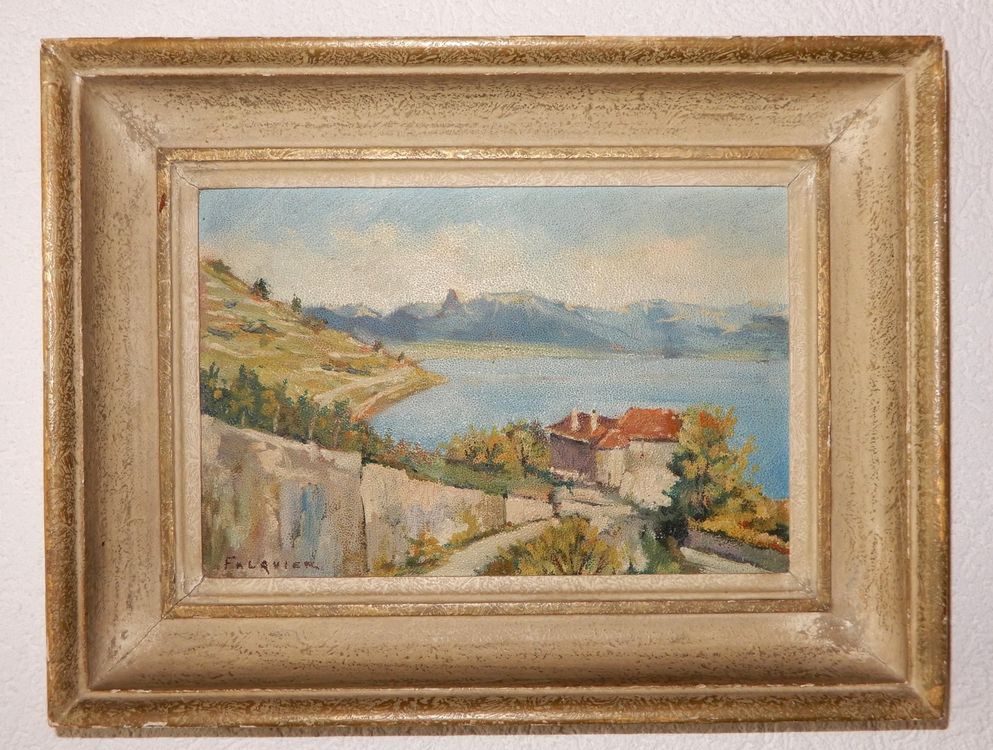 FALQUIER, Waadtländer Kunstmaler, geb. 1900 - Oel auf Karton (Gebraucht) in Senèdes für CHF 250 ...