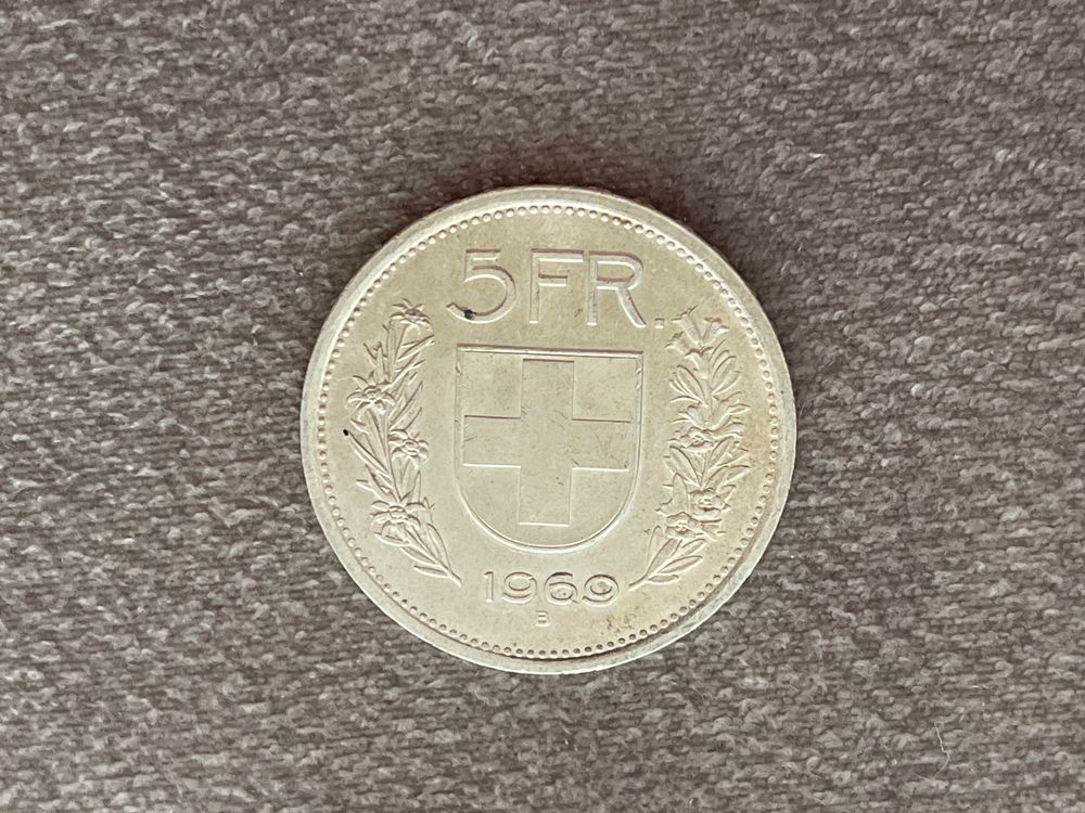 5 Franken 1969 SILBERMÜNZE (Gebraucht) in Elsau für CHF 8 – mit Lieferung auf Ricardo kaufen