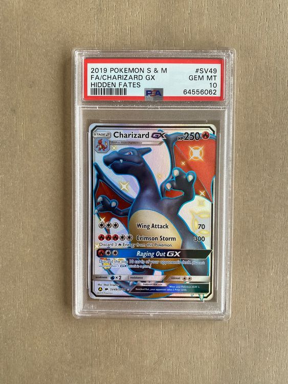 Charizard GX #SV49 - Pokémon Hidden Fates PSA 10 (D'occasion) à Basel ...