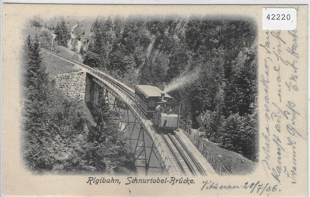 Rigibahn - Schnurtobel-Brücke mit Dampfzug | Kaufen auf Ricardo