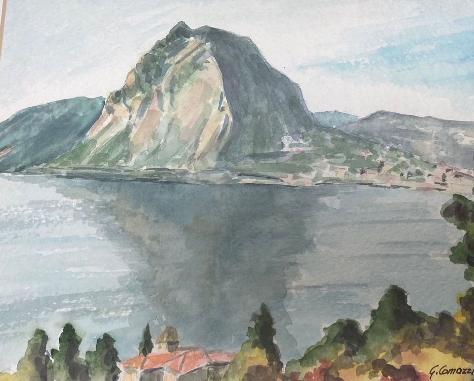 SUBLIME ANCIENNE AQUARELLE SIGNÉE | Kaufen auf Ricardo