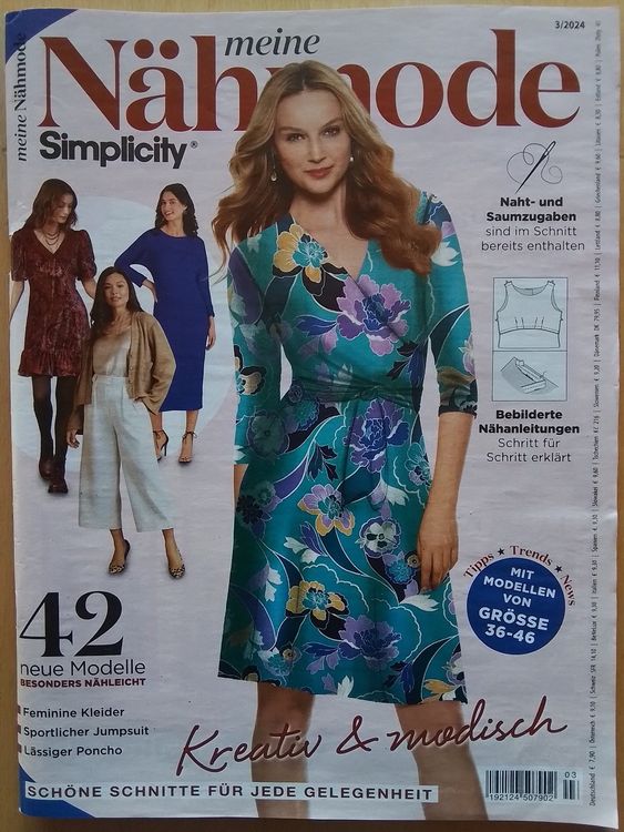 Schnittmuster Heft meine Nähmode Simplicity 3/2024 (Gebraucht) in gasel ...