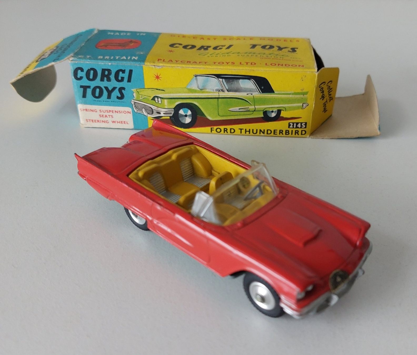Corgi Toys 214S Ford Thunderbird mit Original Box (Gebraucht) in ...