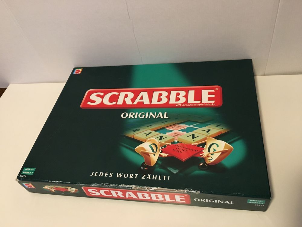 SCRABBLE - ORIGINAL - Spiel von Mattel - 2008 (Gebraucht) in Andwil SG für CHF 9.9 – mit ...