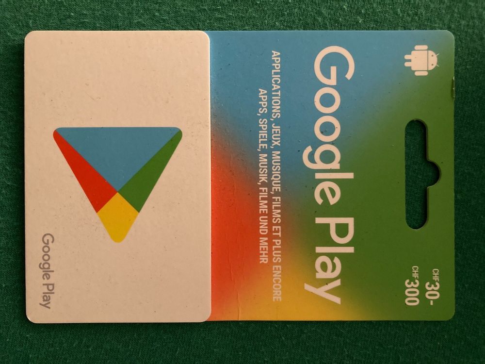 Google Play Guthaben 30.- | Kaufen auf Ricardo