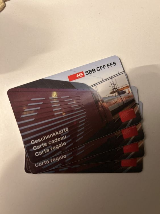 SBB - Geschenkkarten 200 CHF (Neu und originalverpackt) in Altstätten SG für CHF 190 – mit ...