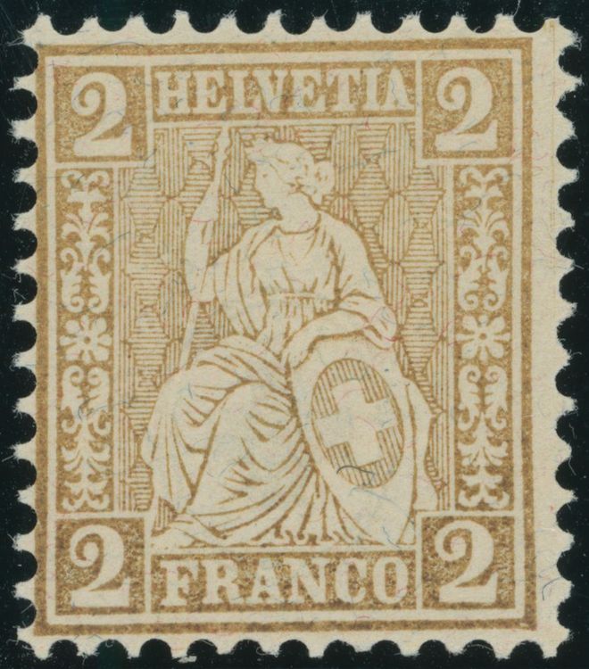 1881 - 2Rp. Sitzende Helvetia (Gebraucht) in Schindellegi für CHF 2 – mit Lieferung auf Ricardo ...