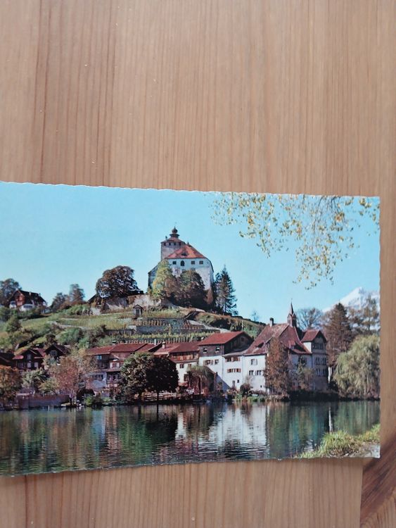 Ansichtskarte Schloss und Städtchen Werdenberg bei Buchs (Gebraucht) in ...