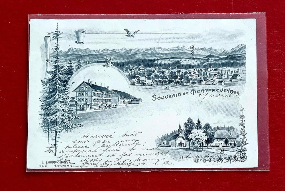Montpreveyres - Litho - 1902 (Gebraucht) in Rothrist für CHF 26.5 – mit Lieferung auf Ricardo kaufen