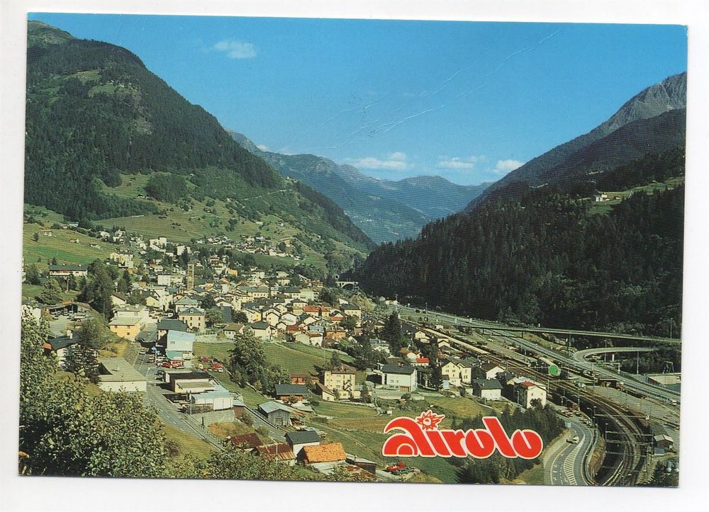 AIROLO Bahnhof mit Bahn, Tankstelle, Auto | Kaufen auf Ricardo