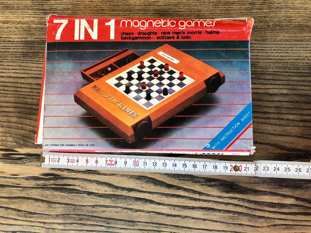 Vintage Magnet Spiele Magnetic Games 7 in 1 Reisespiele (Gebraucht) in ...