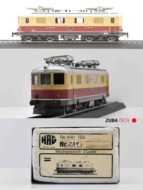 HAG E-Lok Re 4/4 I SBB TEE H0 GS ohne OV | Kaufen auf Ricardo