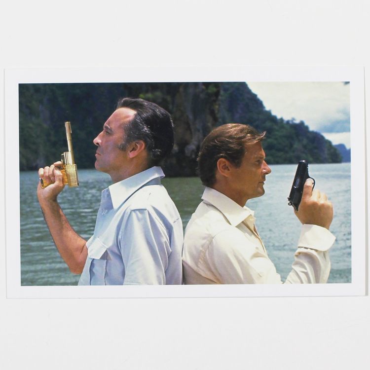 Postkarte James Bond Roger Moore And Christopher Lee Kaufen Auf Ricardo