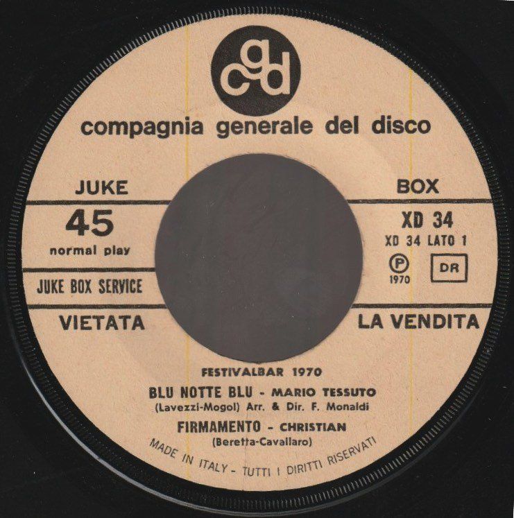 7 " CAMALEONTI I / CIAIKOVSKIJ / MARIO TESSUTO / CHRISTIAN T (Gebraucht ...