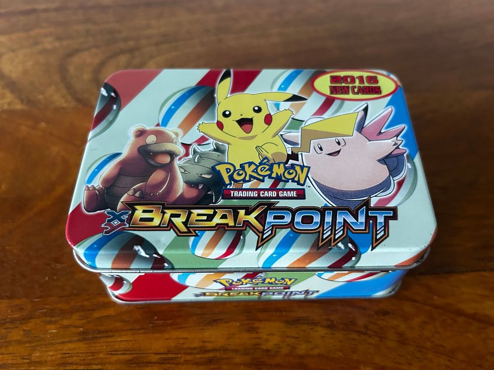 Pokémon Break Point / Leere Blechdose (Sammlerbox) (Gebraucht) in ...