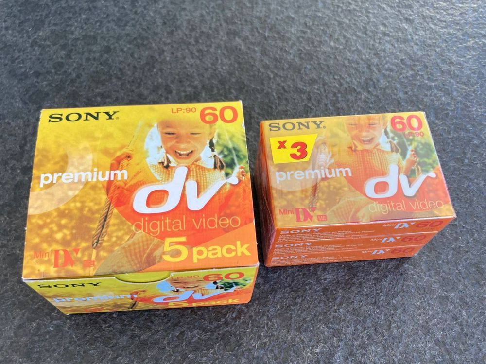 Sony Mini DV Premium Video Kassetten, 8 Stk Neu und OVP (Neu und ...
