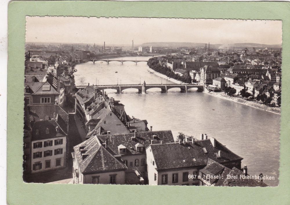 Basel Drei Rheinbrücken 1950 | Kaufen auf Ricardo