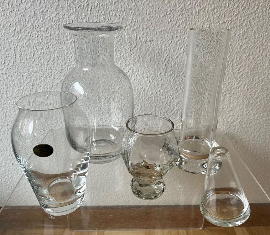 Design Vasen Set, hochwertige Glasarbeit | Kaufen auf Ricardo